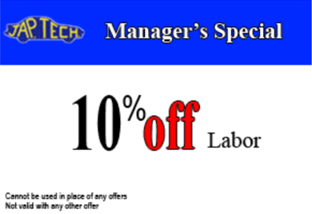 Special Offers - Jap. Tech